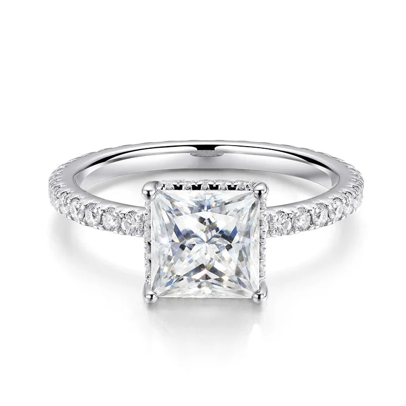 Bianca - Princess Cut Moissanite Engagement Ring – JIVIANNI